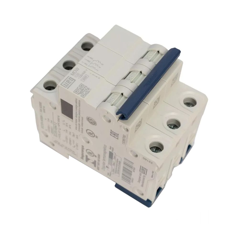 Mini Disjuntor Weg 63A Tripolar Din C MDW-C63-3 | Broketto Materiais Elétricos