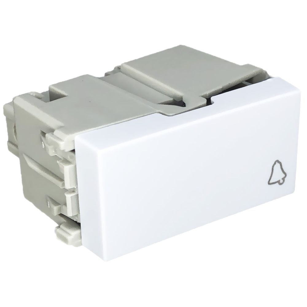 Módulo Interruptor Pulsador Campainha Branco Weg Refinatto | Broketto Materiais Elétricos