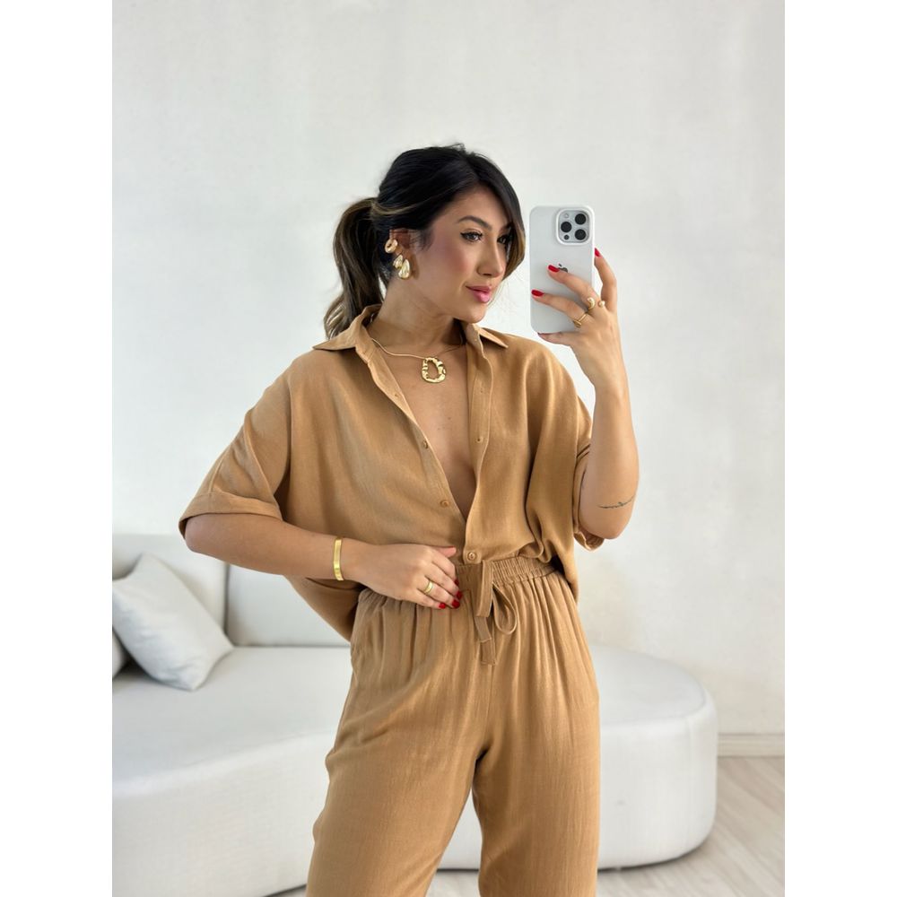 CAMISA INGRID LINHO | CAROLLA FERRARO