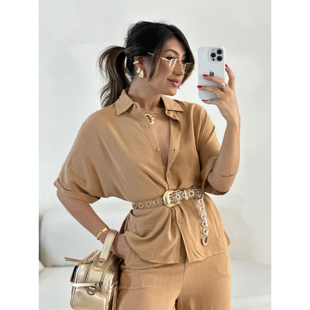 CAMISA INGRID LINHO | CAROLLA FERRARO