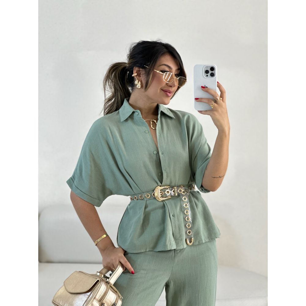 CAMISA INGRID LINHO | CAROLLA FERRARO