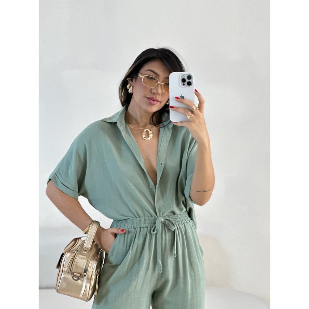 CAMISA INGRID LINHO | CAROLLA FERRARO