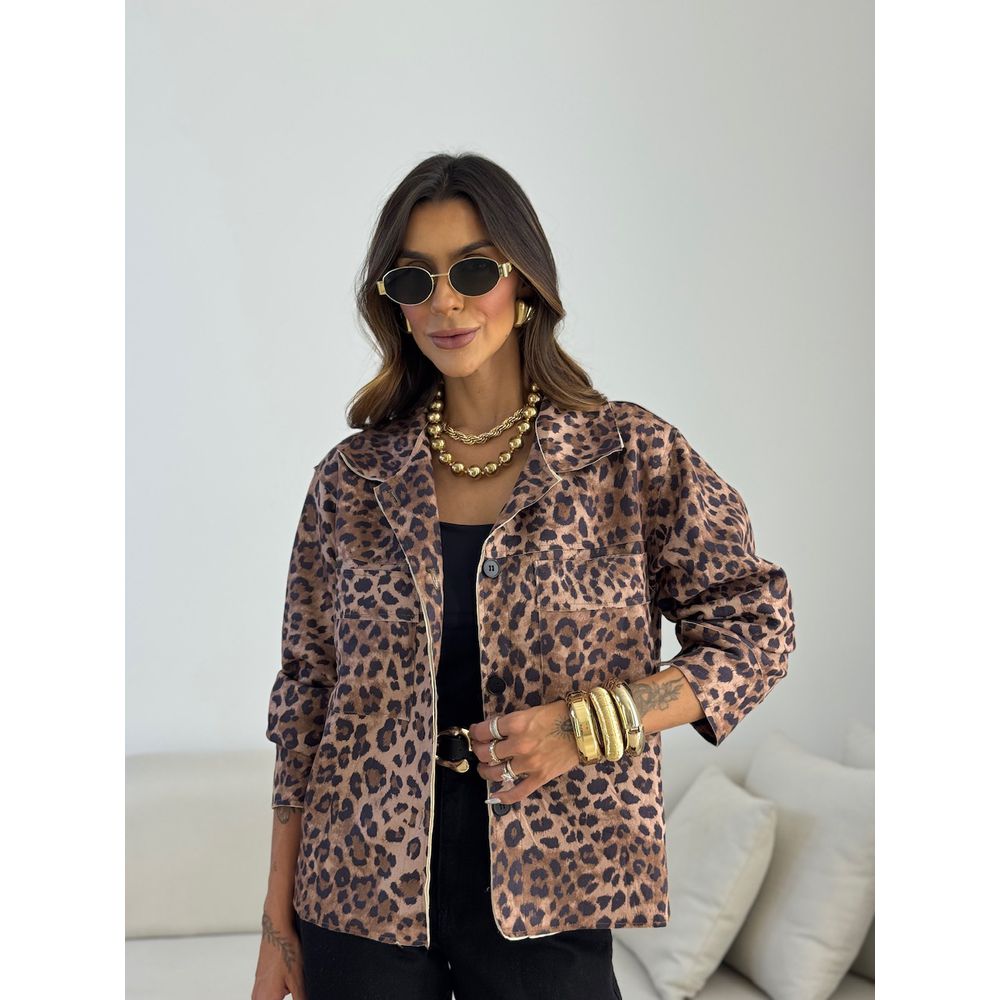 JAQUETA INGRID ANIMAL PRINT | CAROLLA FERRARO