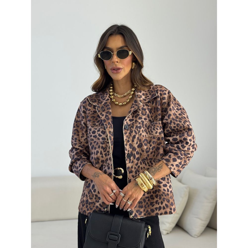 JAQUETA INGRID ANIMAL PRINT | CAROLLA FERRARO