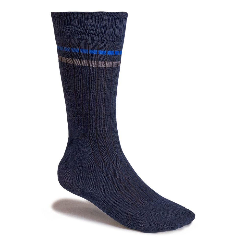Meia Masculina Cano Longo - Azul Marinho | Calçados Laroche