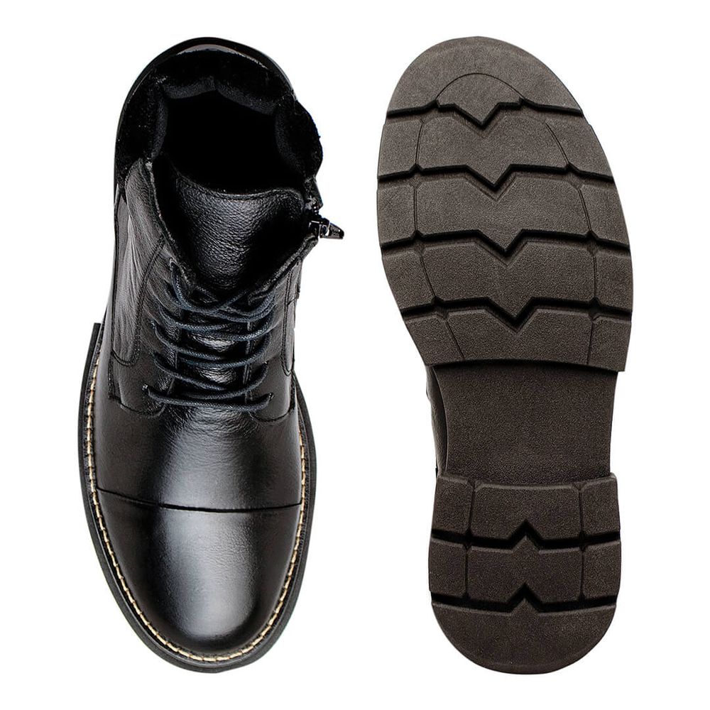 Bota Masculina Coturno Laroche Everest em Couro - Preto | Calçados Laroche