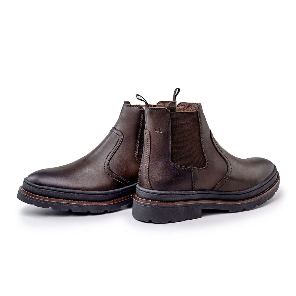 Bota Chealsea Botina Masculina Londres em Couro - Café | Calçados Laroche