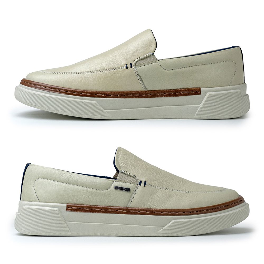 Slip On Iate Masculino Titanium em Couro - Neve | Calçados Laroche