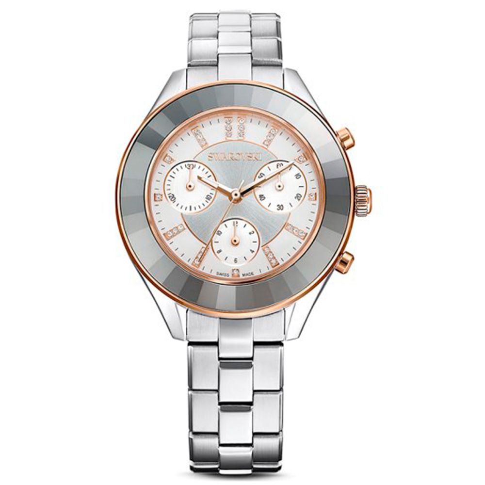 Relógio Swarovski Cronógrafo Octea Lux Dourado