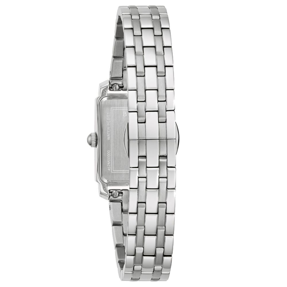 Relógio Bulova Feminino Classic Sutton Retangular com Diamantes