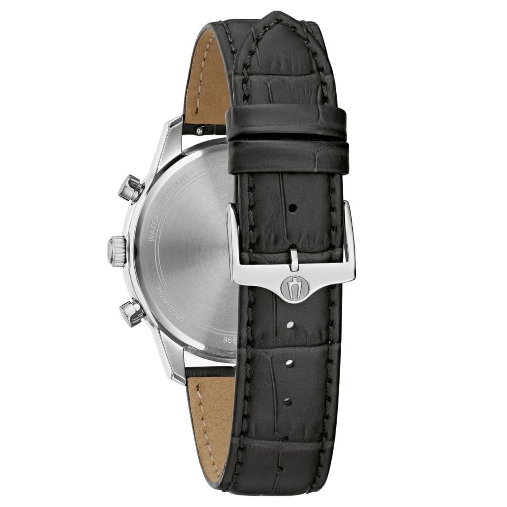 Relógio Bulova Masculino Cronógrafo Sutton Couro