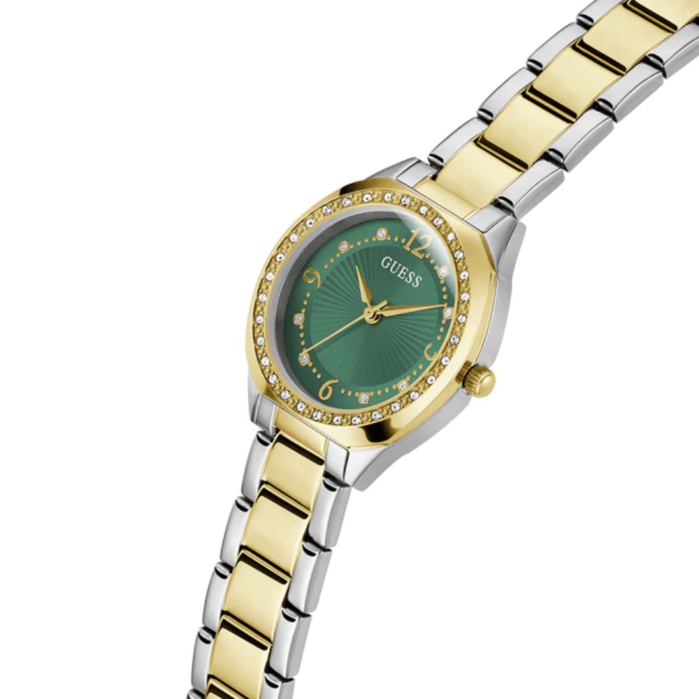 Relógio Guess Feminino Bicolor Mostrador Verde GW0767L4