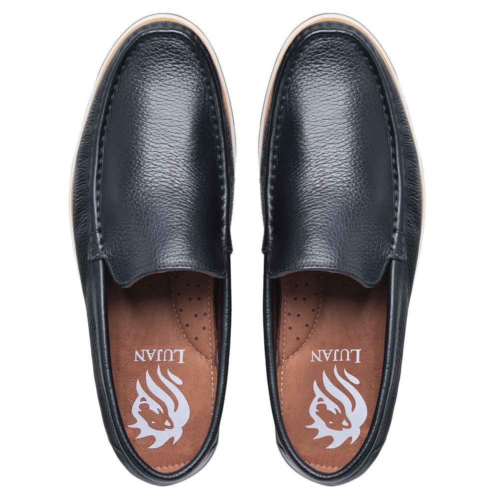 Mocassim Liso Masculino Lujan Tokio - Preto | Ponto A Shoes