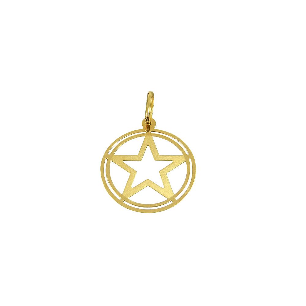 Pingente Masculino Estrela em Ouro 18K | RDJ Joias