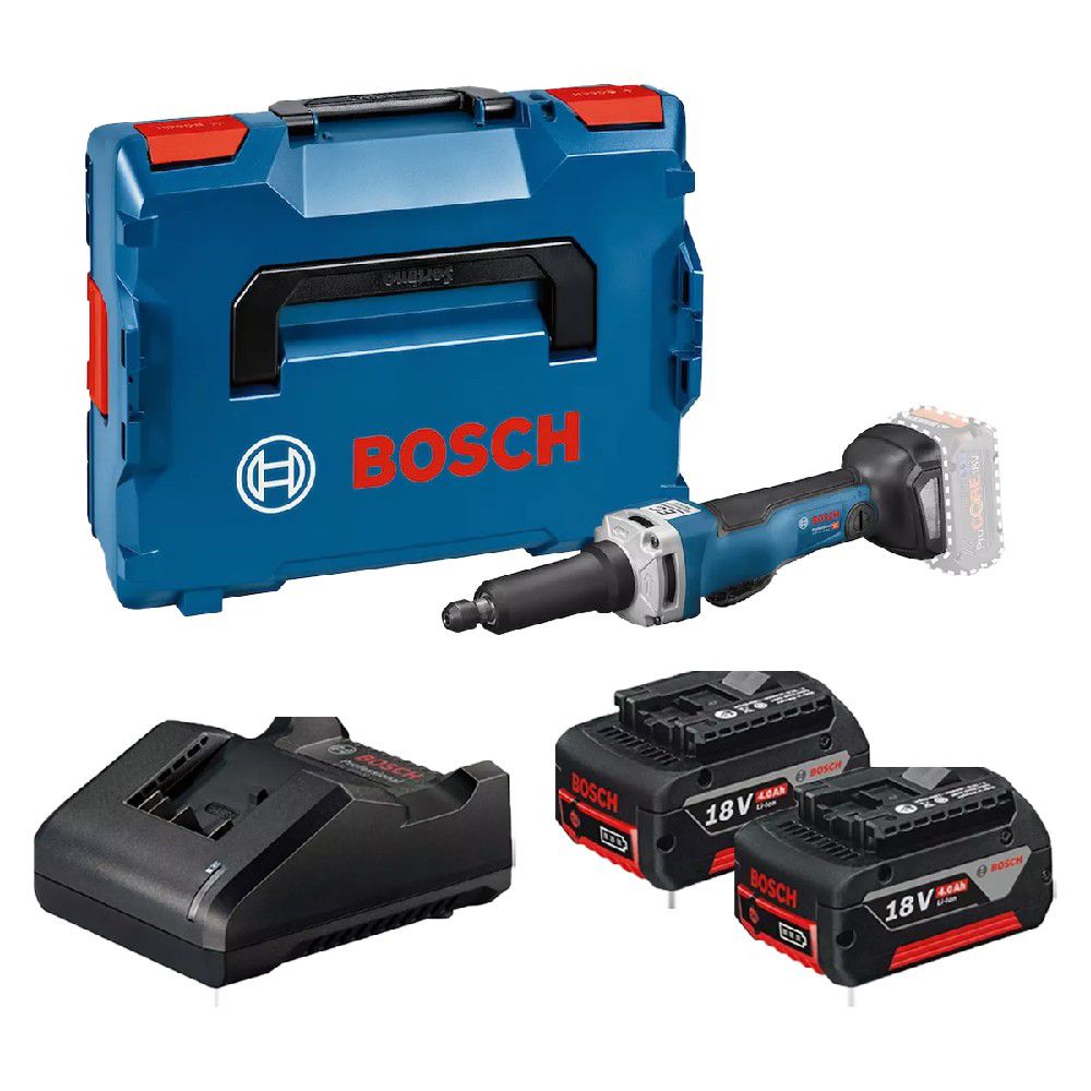 Retífica Reta 18V Sem Fio Com Carregador e 2 Baterias (GCS 18V-23 PLC ...