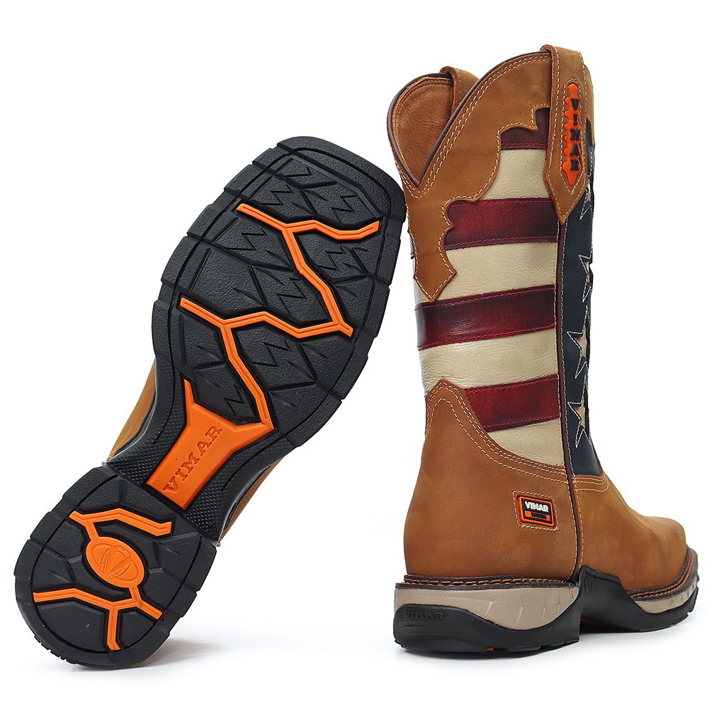 Bota Texana Vimar Boots Usa Eua Couro Legitimo Dallas Bambu | TEXASKING ...