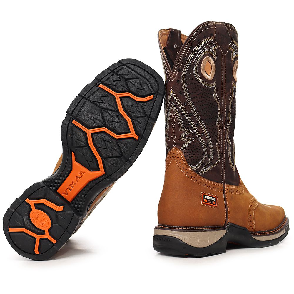 Bota Texana Masculina Vimar Boots Tribal Couro Dallas Bambu | TEXASKING ...