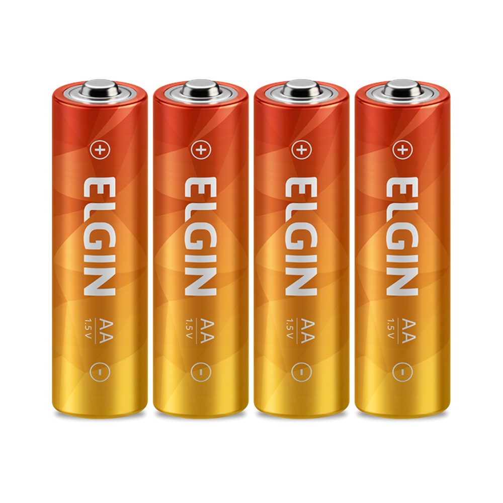 Pilha Pequena AA Comum 4un Elgin (16952)-Padrão-Único | lojasacaso.com.br