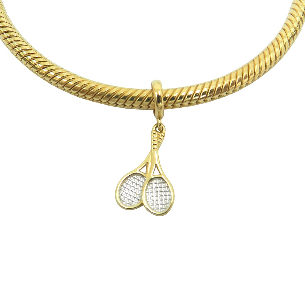 Pingente de Ouro 18k Raquete Pandora | RDJ JÓIAS