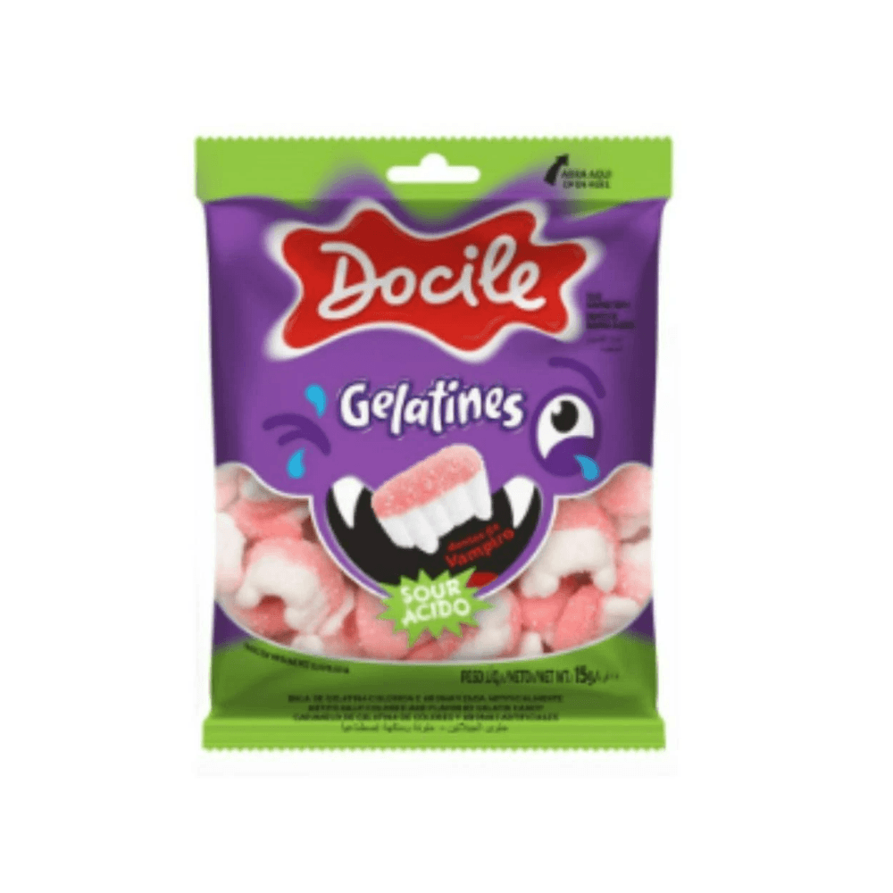Bala Docile Gelatines Dente de Vampiro Cítrico 15g | Day 2 Day