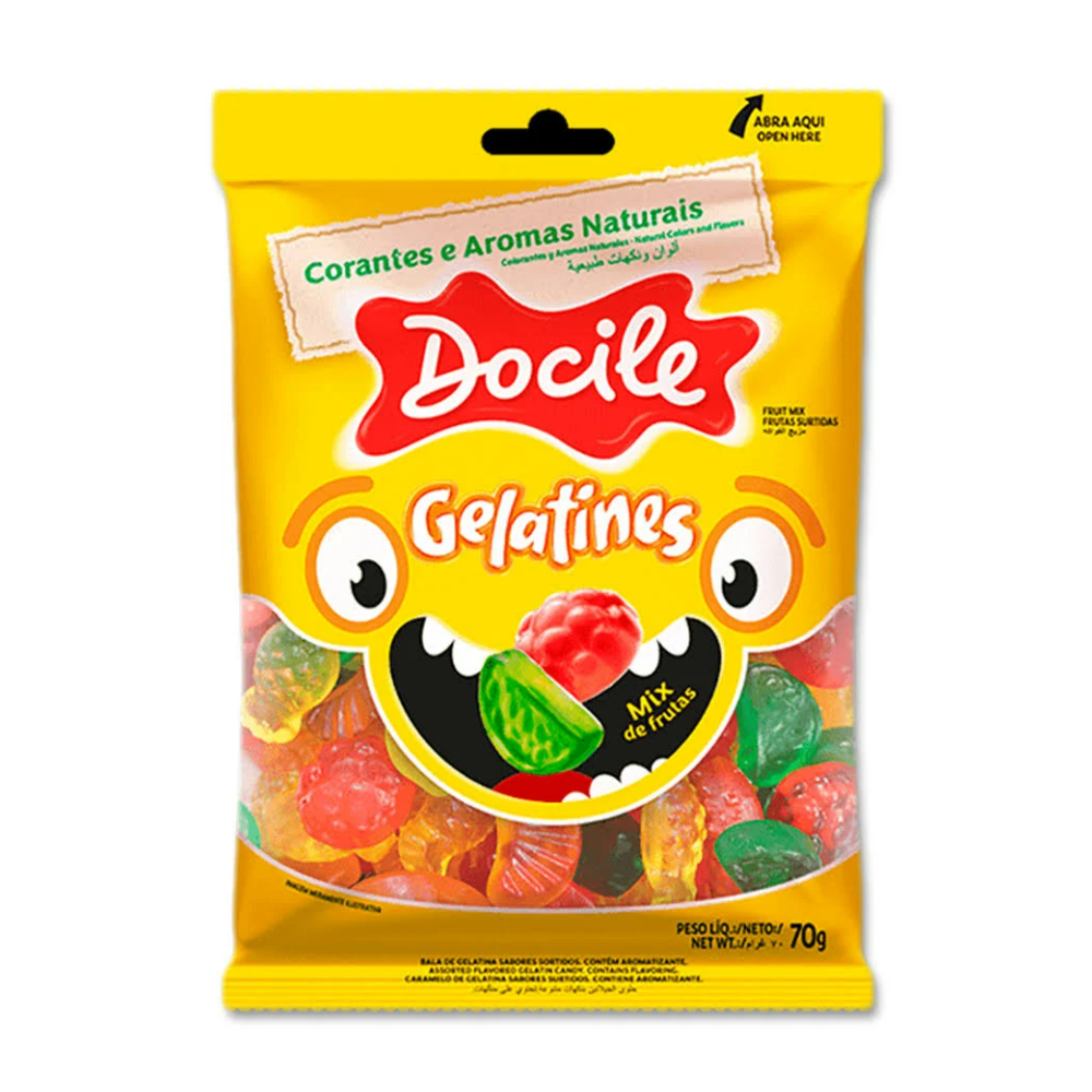 Bala Docile Gelatines Mix de Frutas 70g | Day 2 Day
