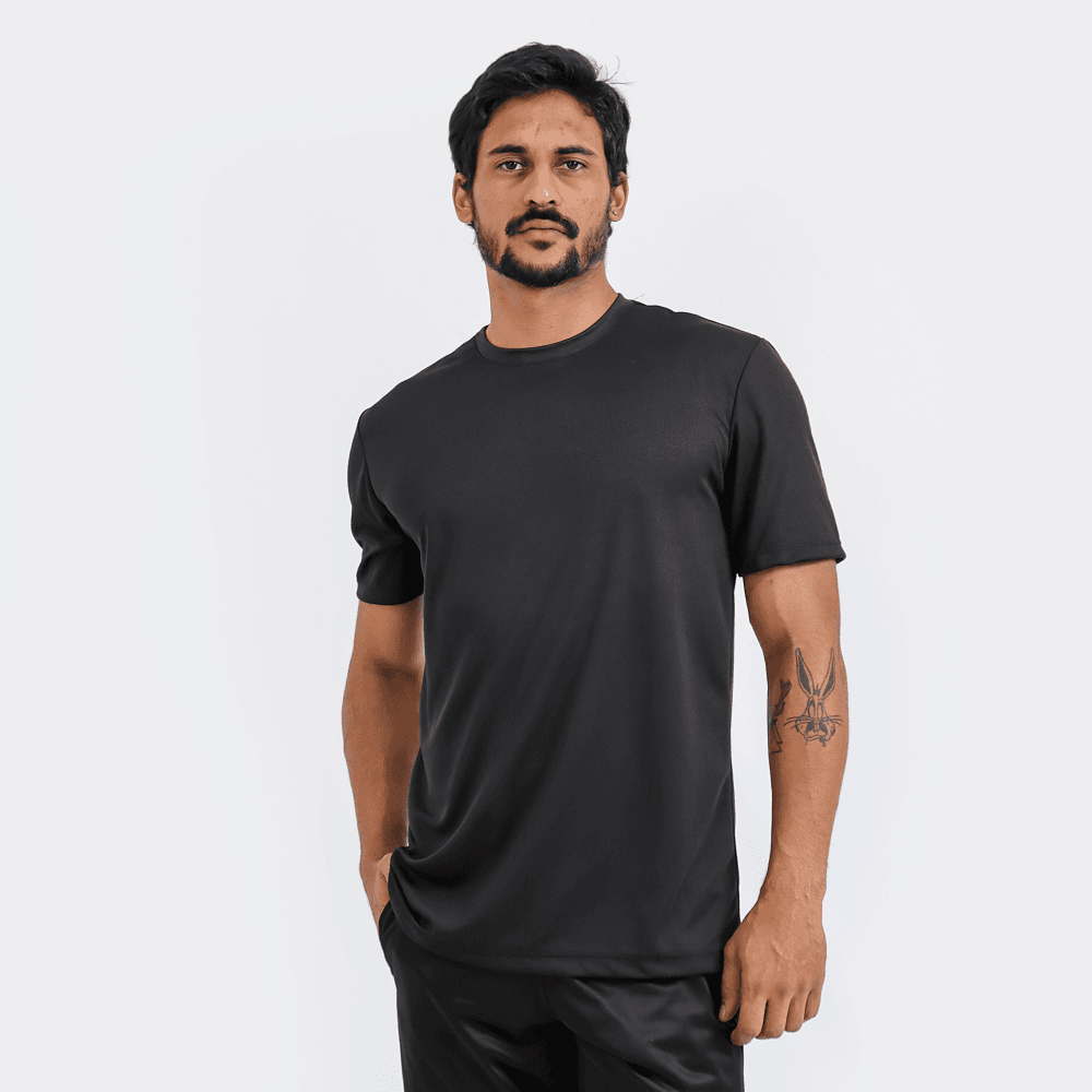 Camiseta Dryfit Masculina - Preto | TechMalhas