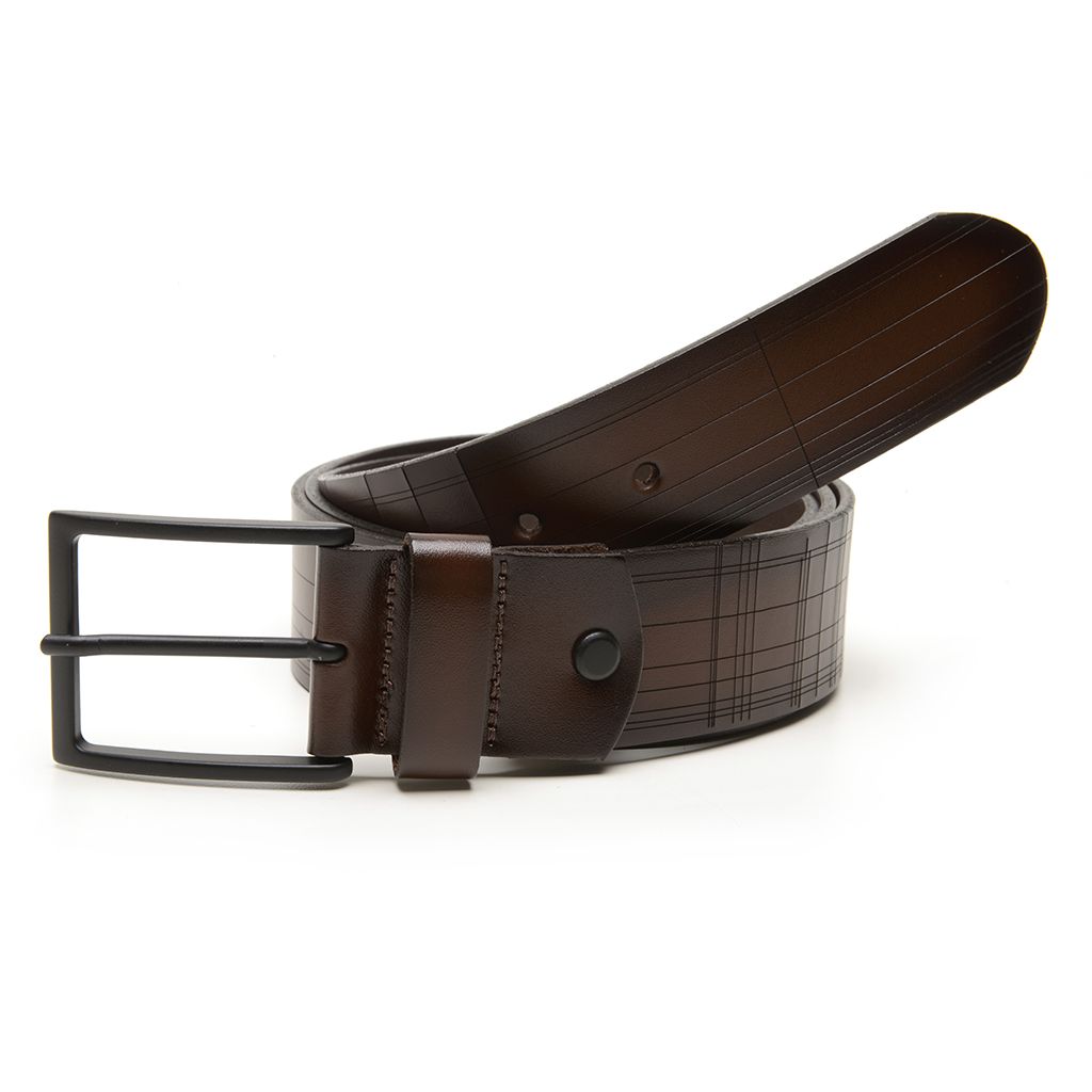 Cinto Masculino de Couro Marrom Moss | JACOMETTI