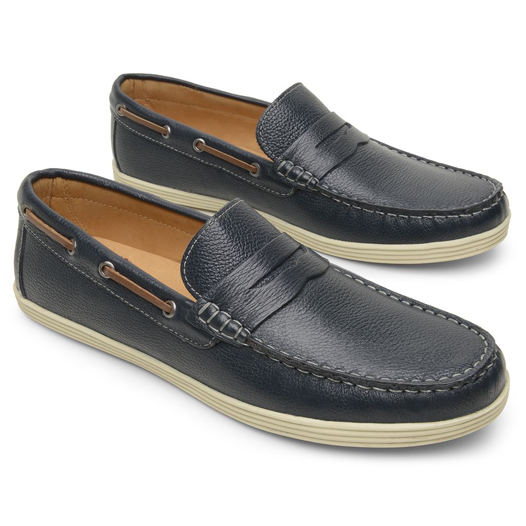 Mocassim Masculino Sider Azul Marinho Dockside | JACOMETTI