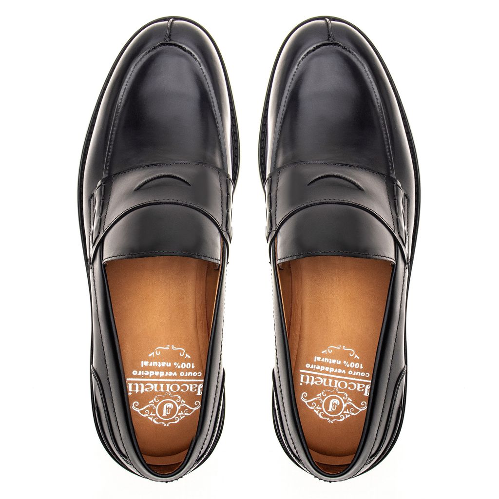 Sapato Loafer Masculino Ancona Preto | JACOMETTI