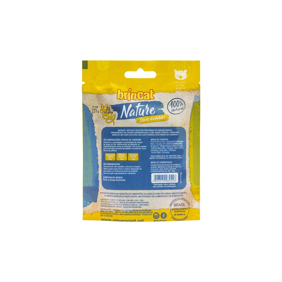 Snacks Nature Brincat Iscas De Frango 20G | Brincalhão Pet
