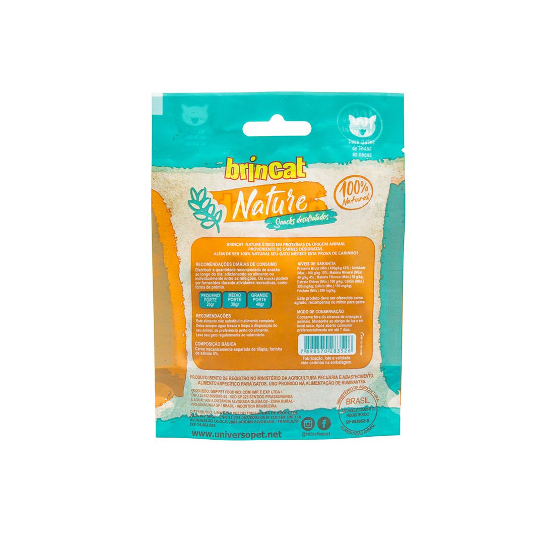 Snacks Nature Brincat Salmao 20G | Brincalhão Pet