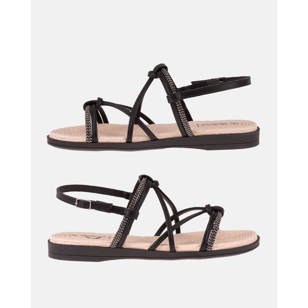 Rasteirinha Gardênia - Preto | Pé Relax Calçados Confortáveis