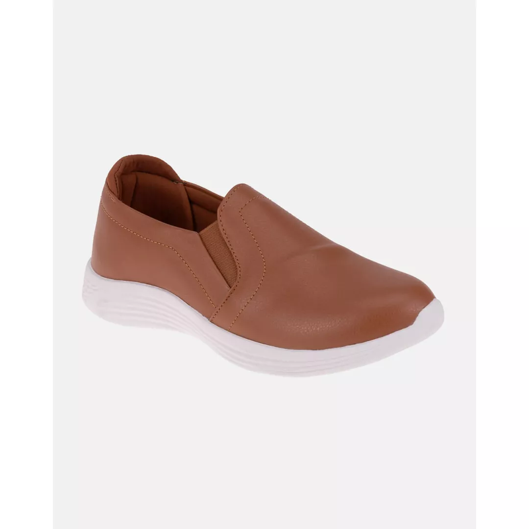 Slip On Ortopédico Violeta - Caramelo | Pé Relax Calçados Confortáveis