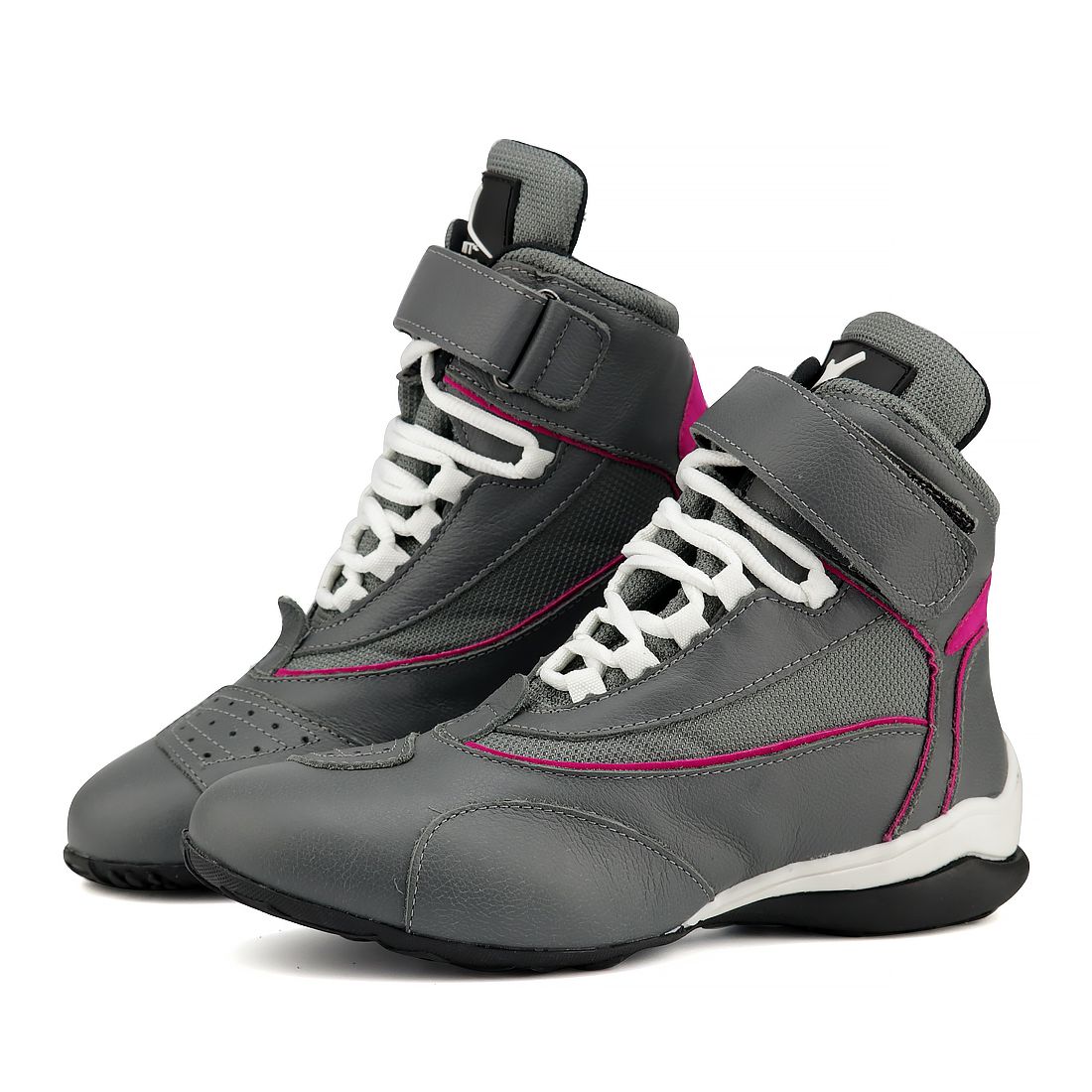 Bota Feminina de Treino Mr. Gutt Cinza com Rosa