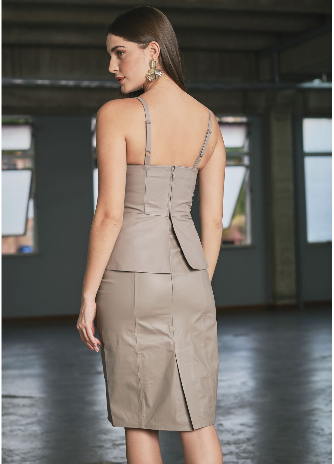 Saia de Couro Fendi Camila | Elite Couro Store