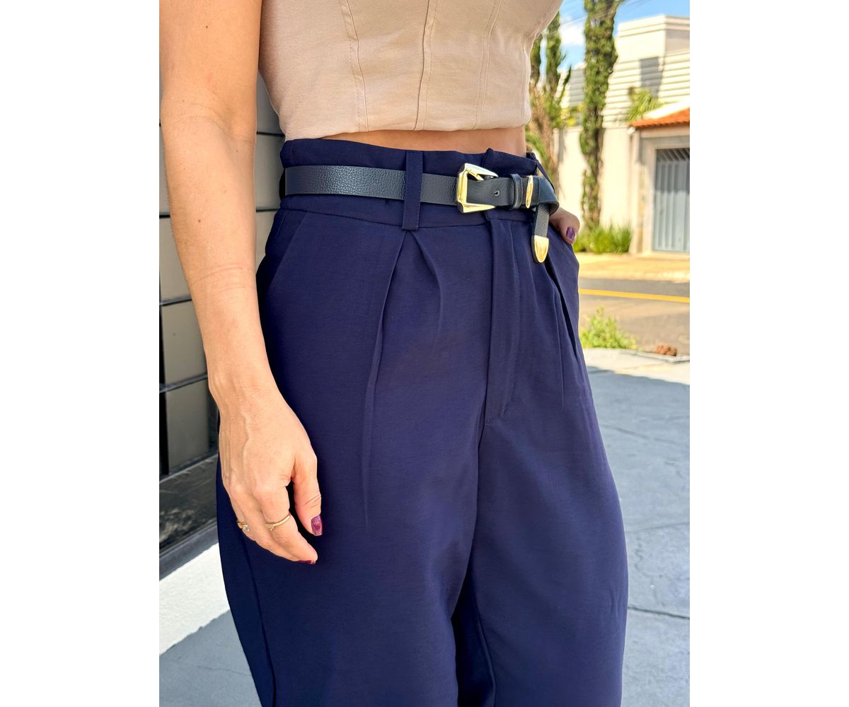 Calça Nati Azul Marinho | Arpaia