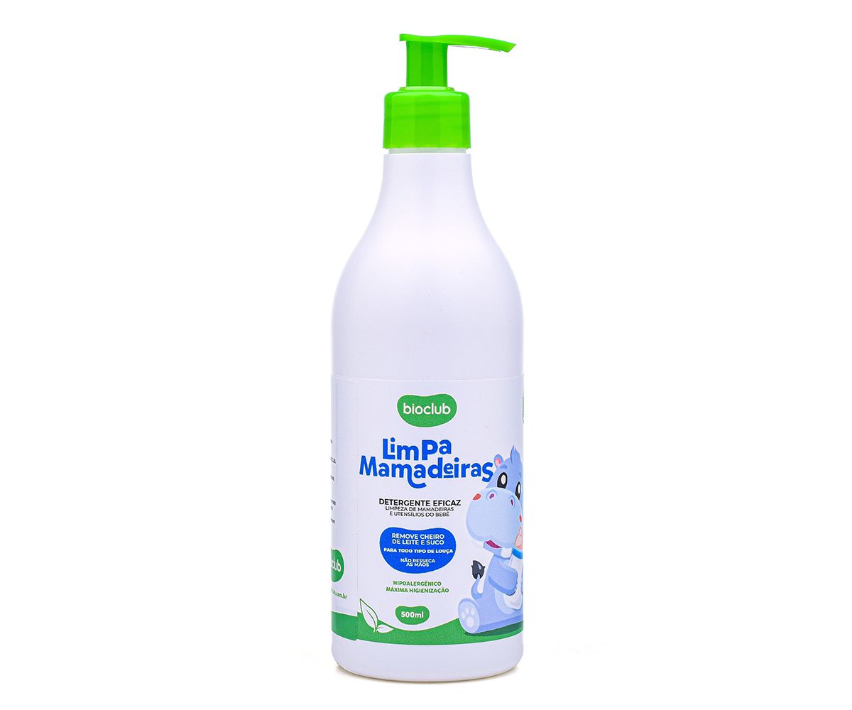 Detergente de Mamadeiras Orgânico - Limpa Mamadeiras Bioclub® 500ml ...