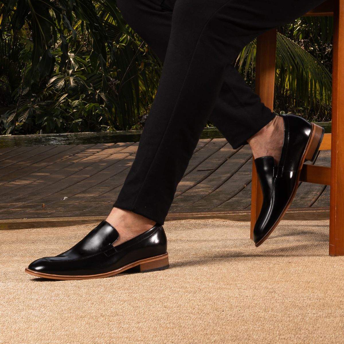 Sapato Social Loafer Premium Linha Toscana Preto | Bigioni