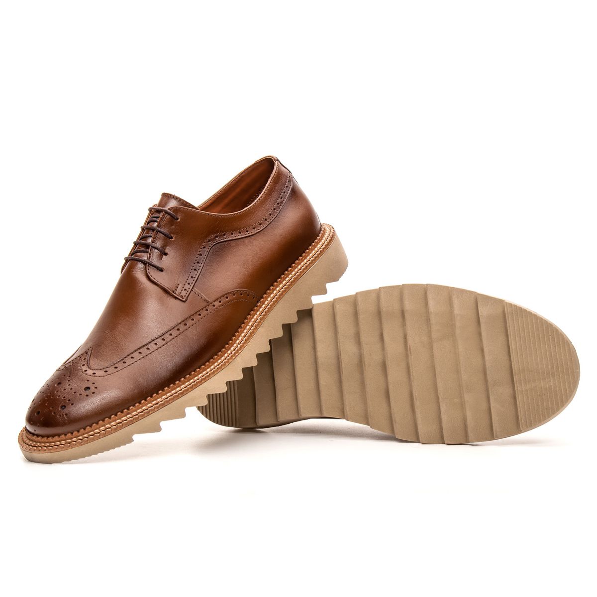 Derby brogue masculino tratorado Premium 3652 | Bigioni