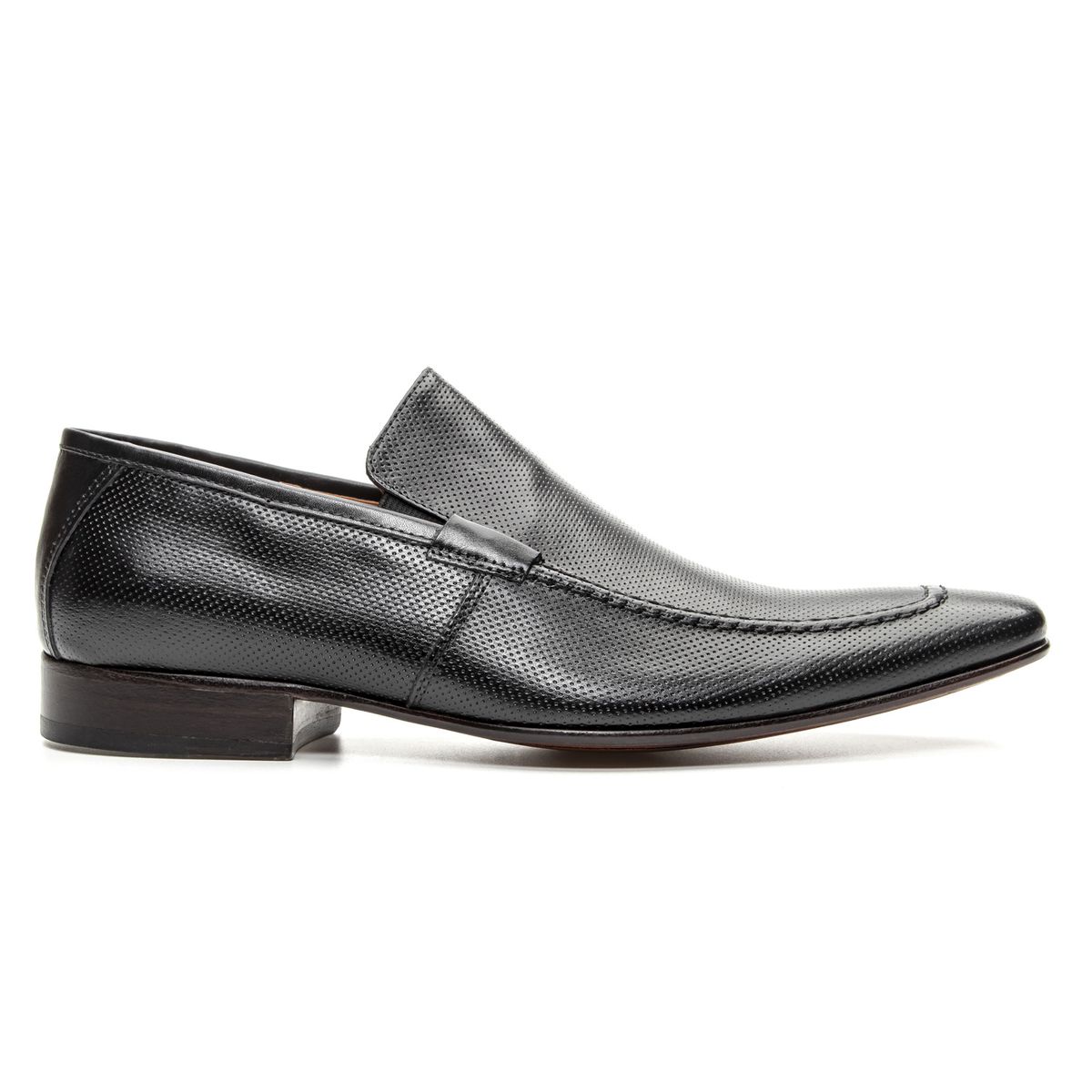 Sapato Masculino Loafer Social Solado em Couro Preto | Bigioni