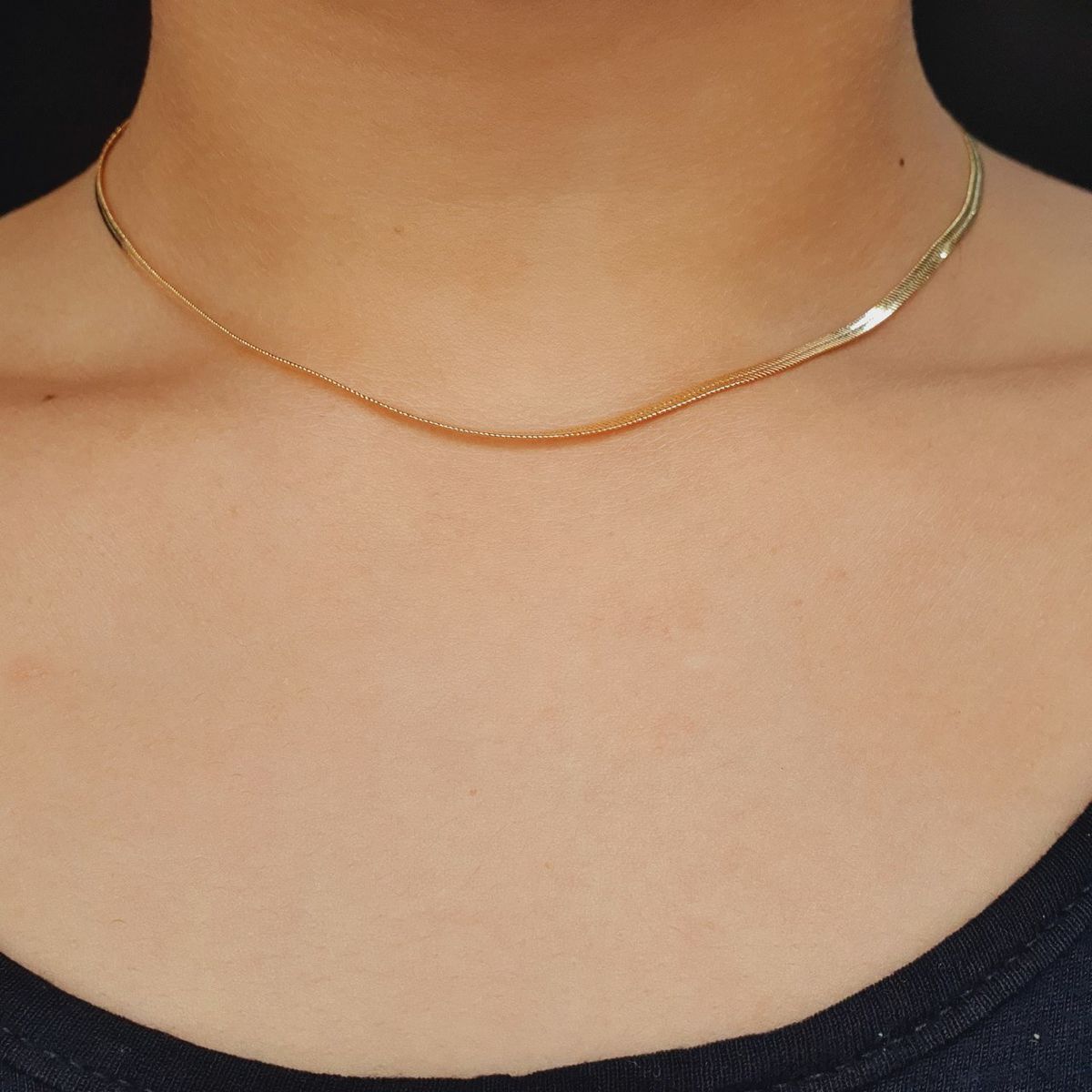 Colar Folheado a Ouro Laminado - Chérie Bijoux