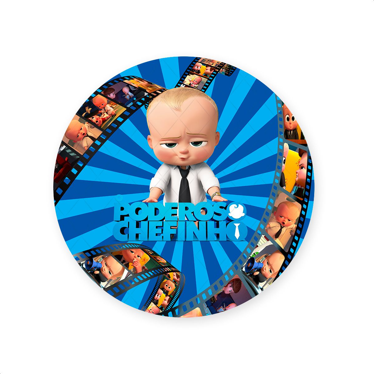 Capa Painel Redondo Sublimados Tema Monstros SA IA 5011 | Painel Festivo