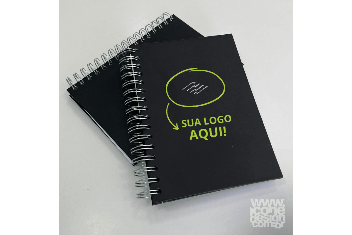 Agenda personalizável empresarial 15x21cm | Ícone Design