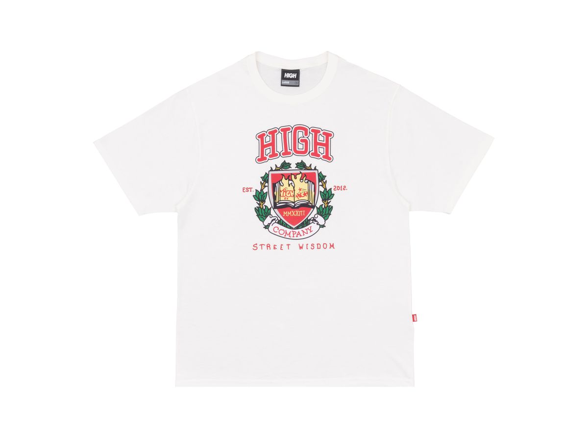 Camiseta High Tee University White | DREAMS SKATESHOP