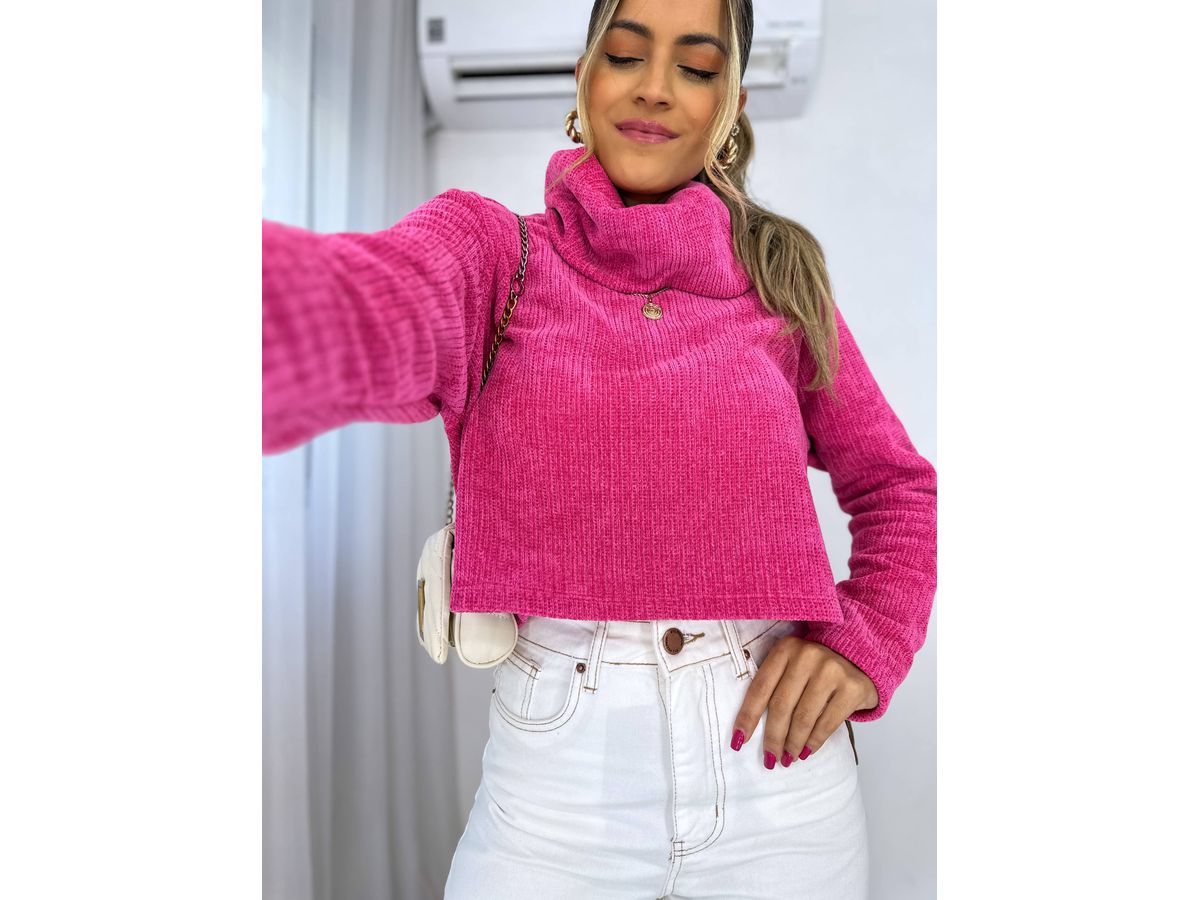 Cropped Tricot Rosa Amy | SUBLIME
