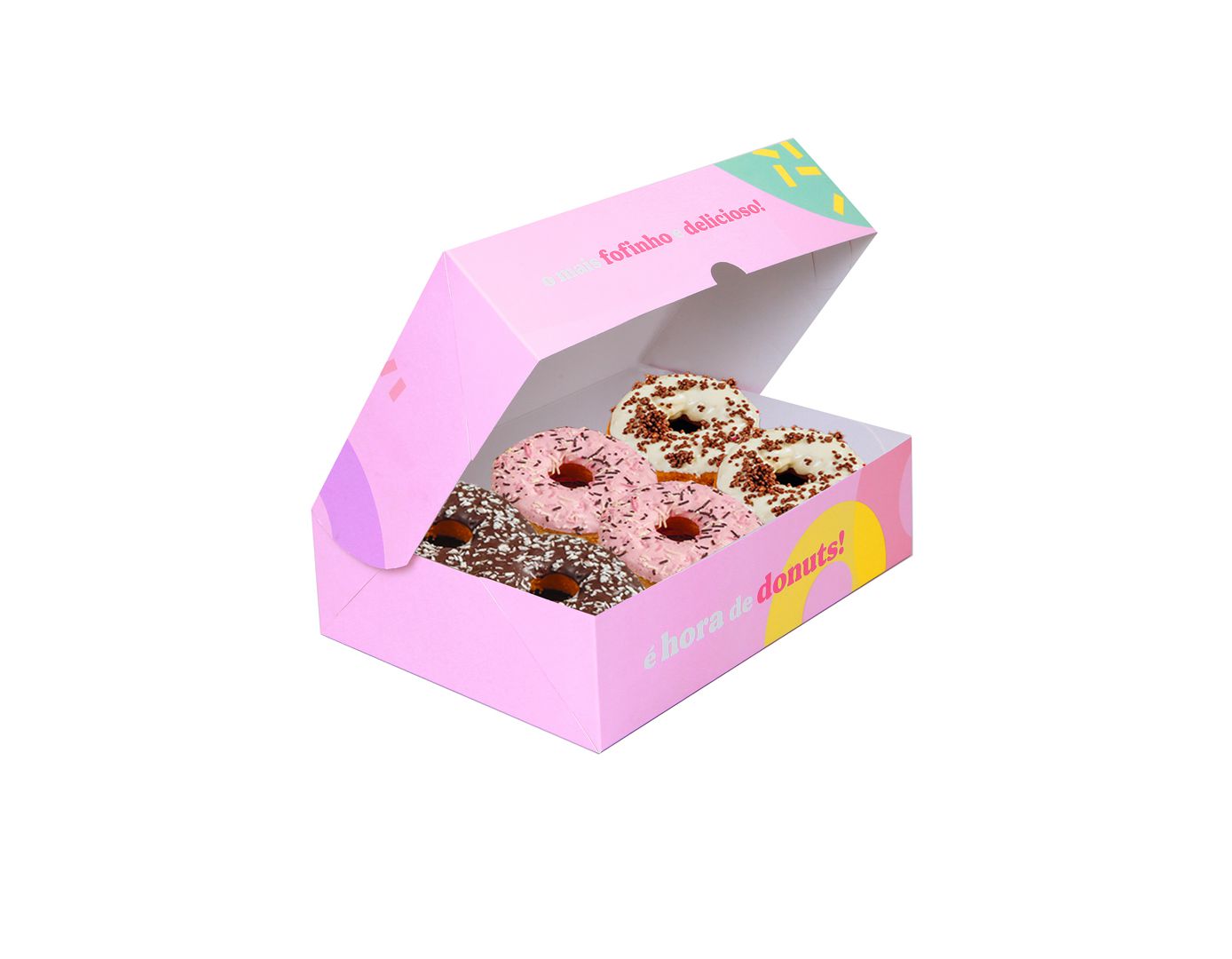 CAIXA DONUTS 6 UND. EXTRA HORA DE DONUTS - 50 UNIDADES | CaixaMix ...