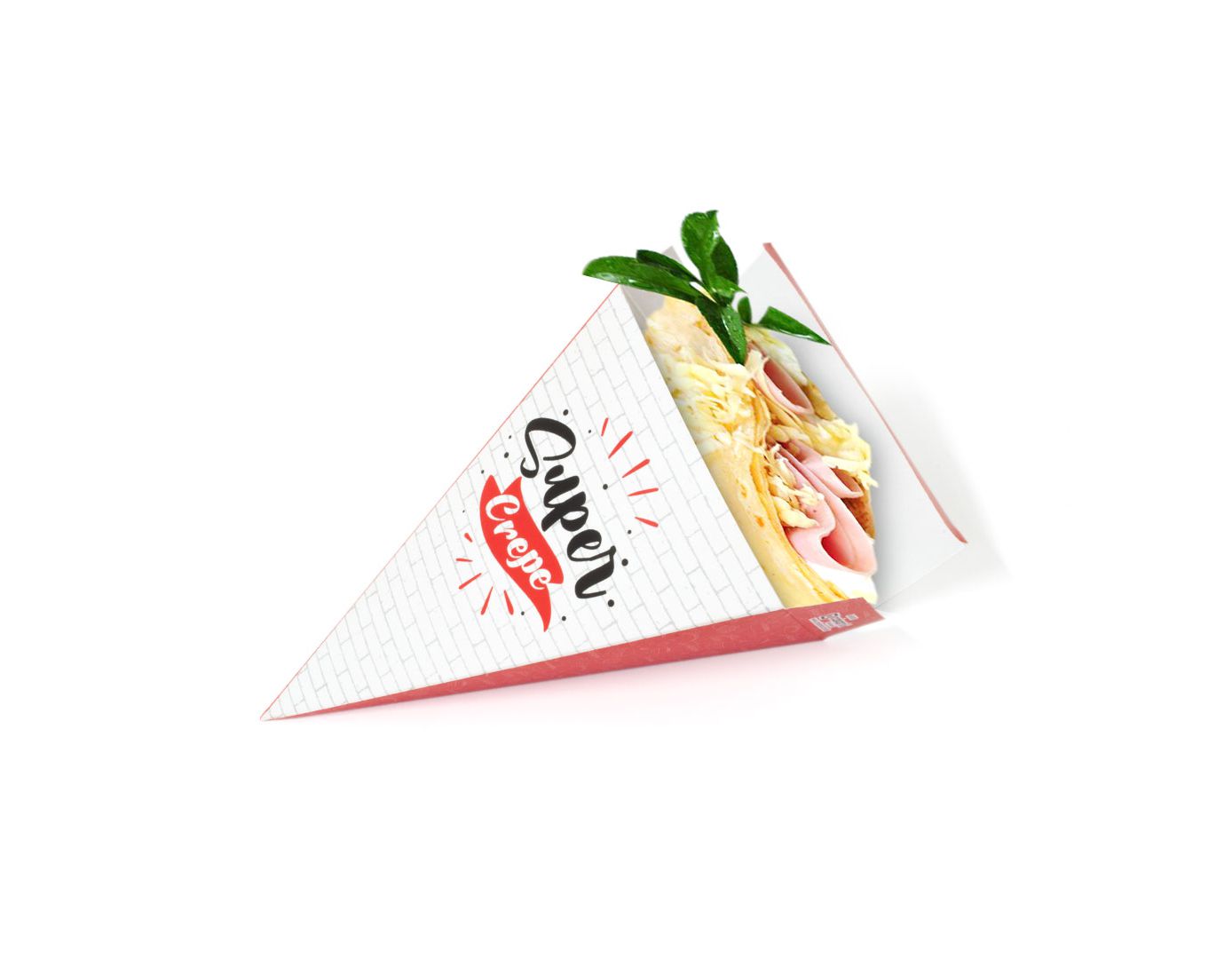 CAIXA PARA CREPE RED GOURMET - 50 UNIDADES | CaixaMix Embalagens