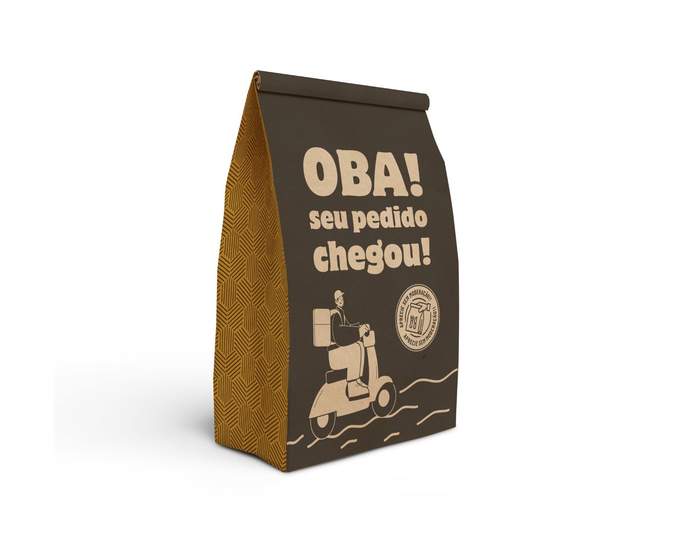 SACO S.O.S DELIVERY OBA SEU PEDIDO CHEGOU - TAMANHO P | 50 UNIDADES ...