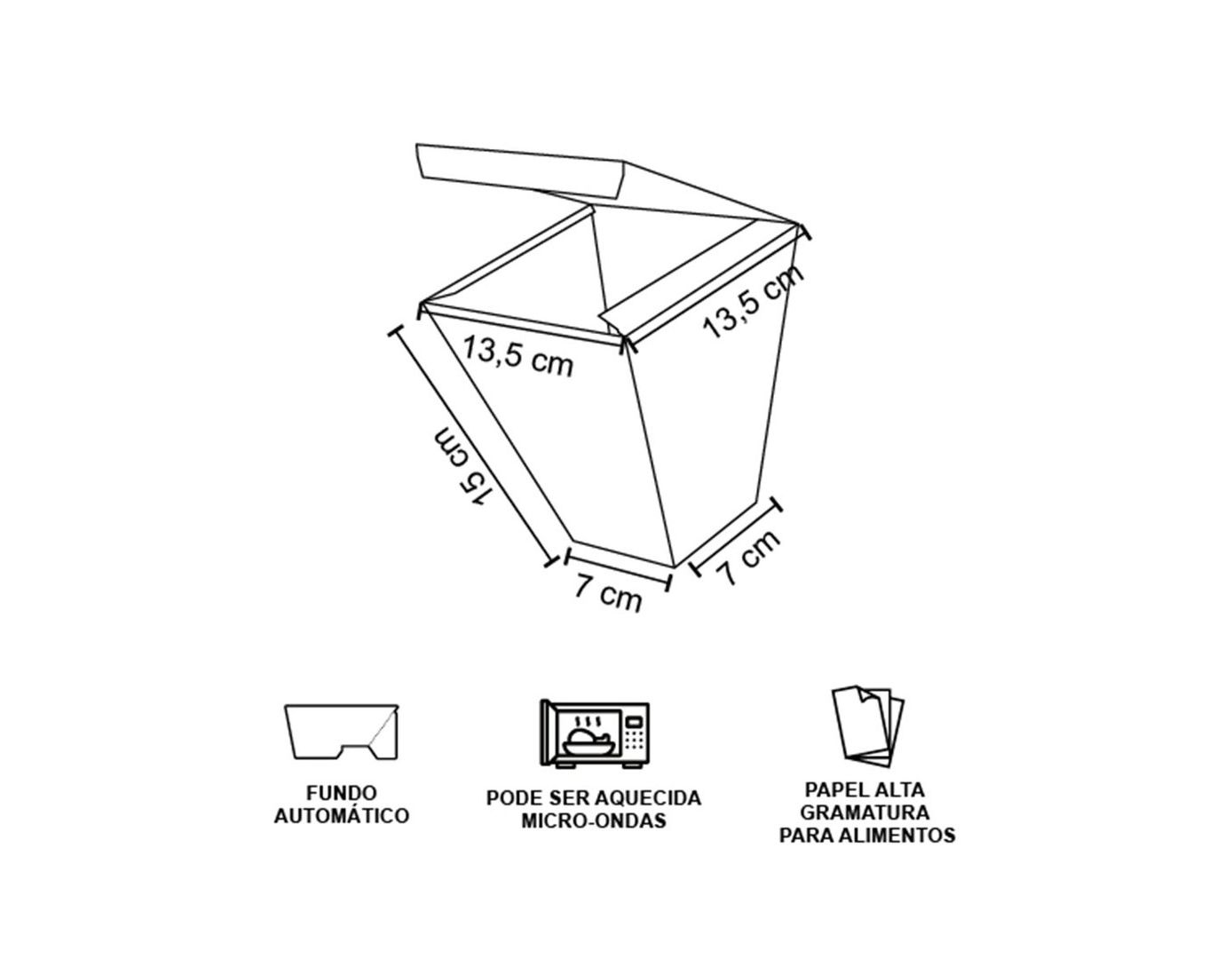 BOX FRANGO FRITO DELIVERY PERSONALIZADO - 50 UNIDADES | CaixaMix Embalagens