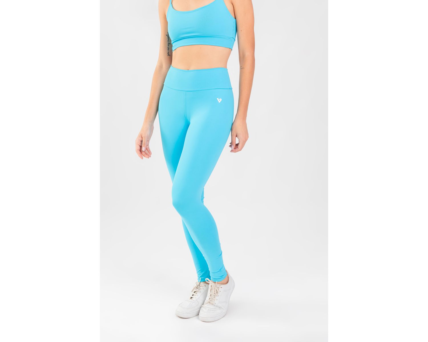 Calça Legging Feminina Básica - Azul Pacific | VASHTI FITNESS